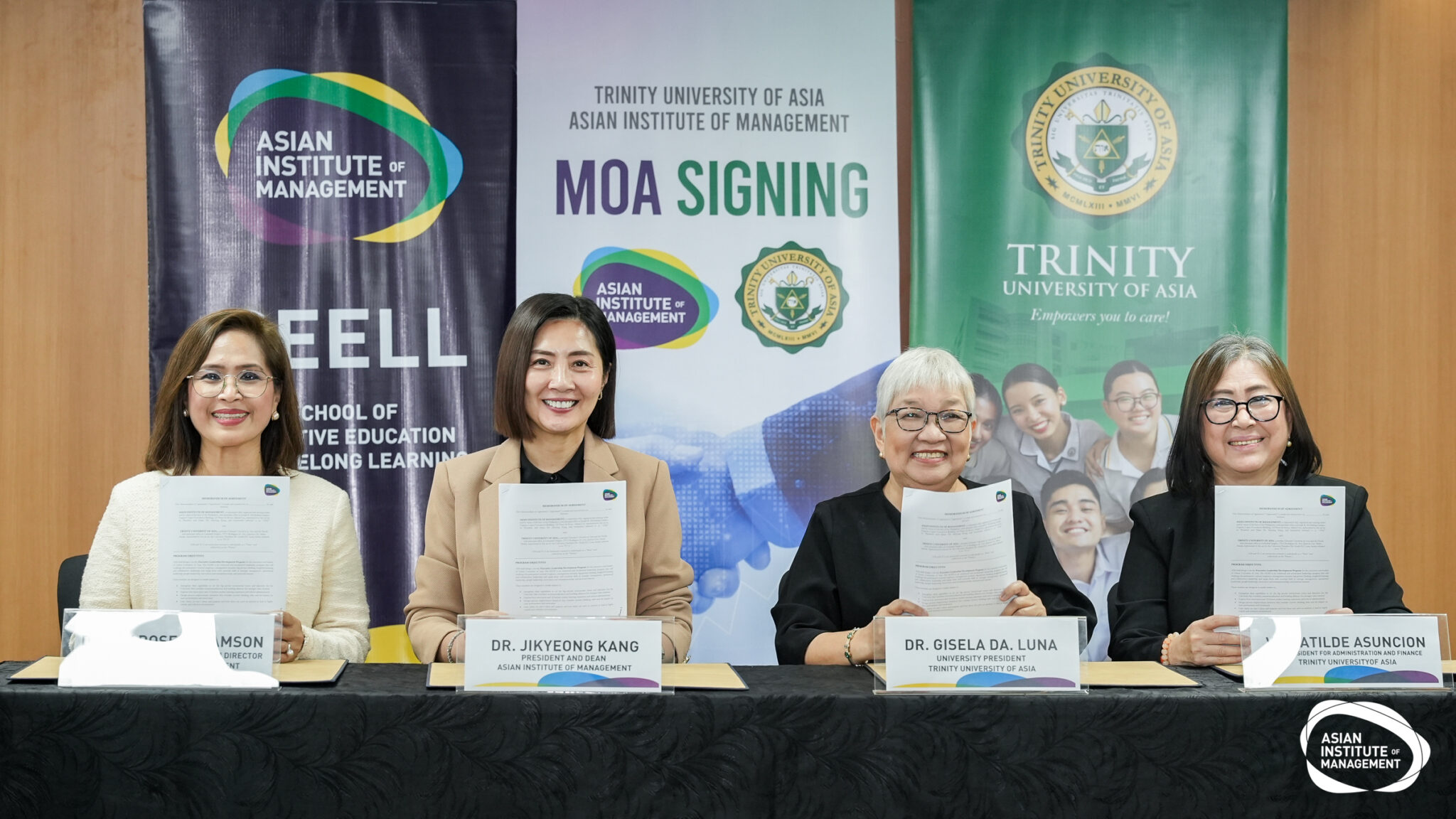 Asian Institute of Management and Trinity University of Asia Enter into Historic Partnership to ...